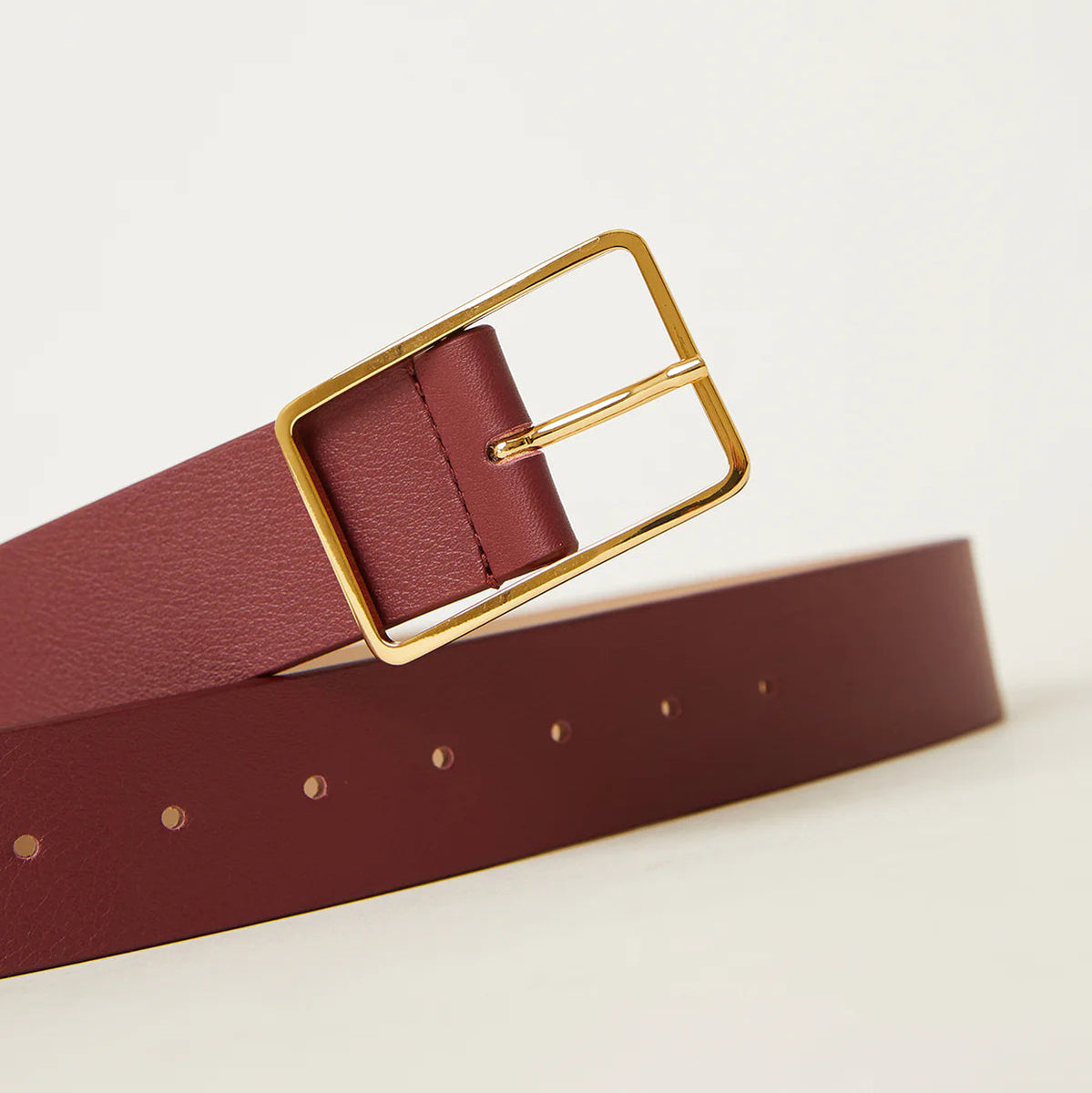 B-Low the Belt Milla Leather Belt - Marroon/Gold – Luck Lafayette