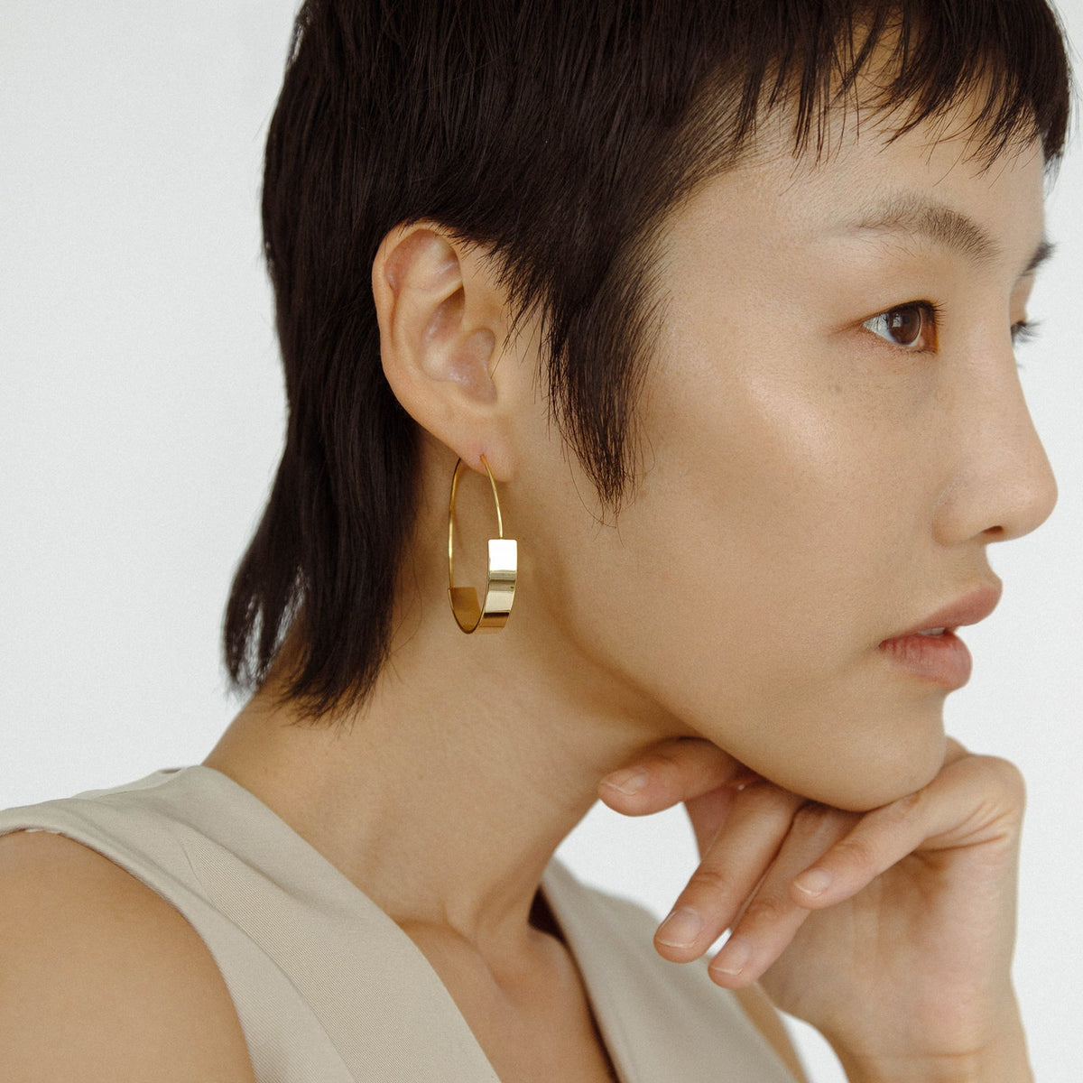 Shashi Mia Hoop - Gold – Luck Lafayette